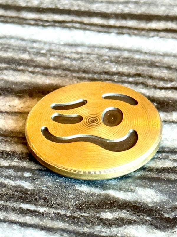 Funny Golf Ball Marker – Tyson Lamb Woozy Brass Marker - Groovy Golfer