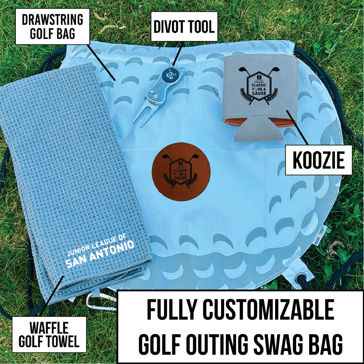 Custom Golf Tournament Swag Bag – Event Logo, Pick-Your-Accessories ...