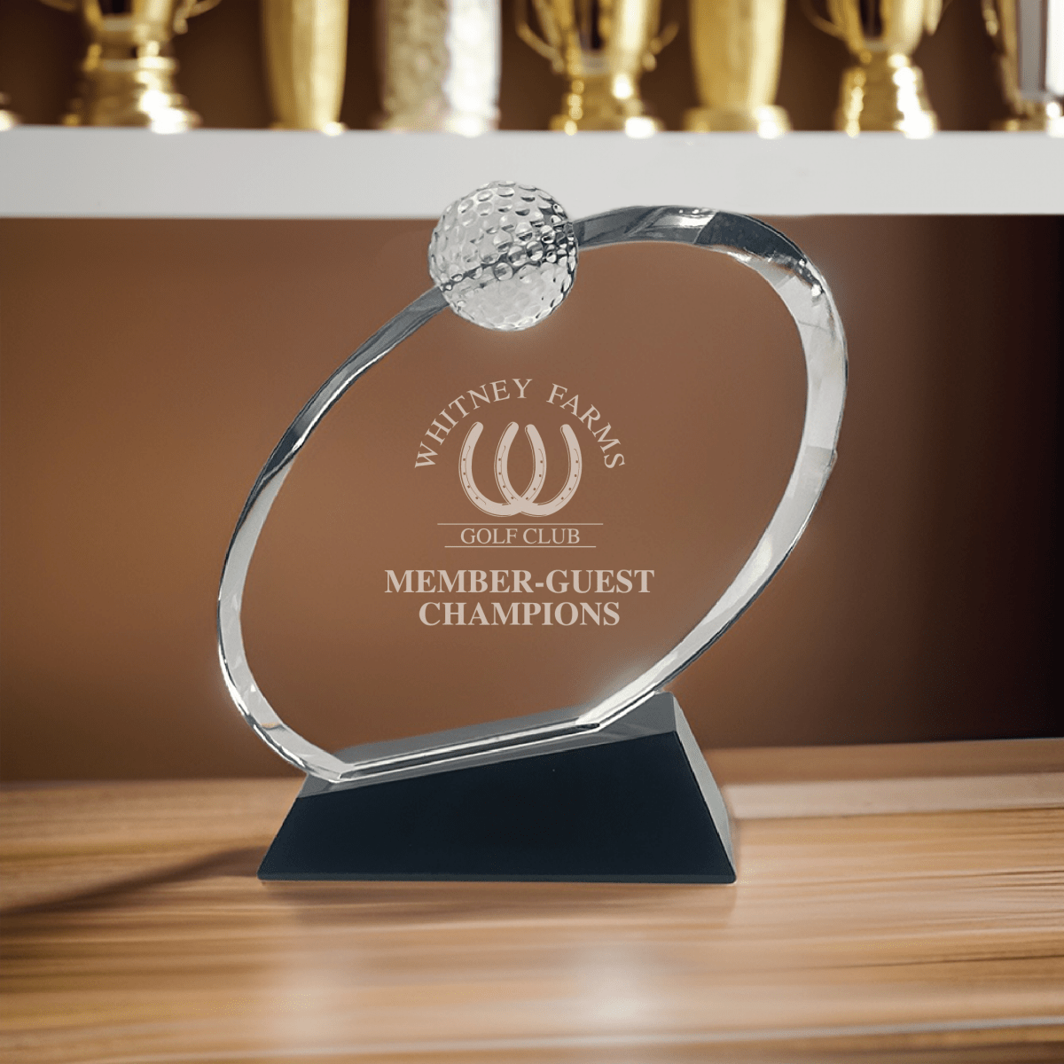 Golf Championship Trophy - Personalized Golf Tournament Prize - Laser ...