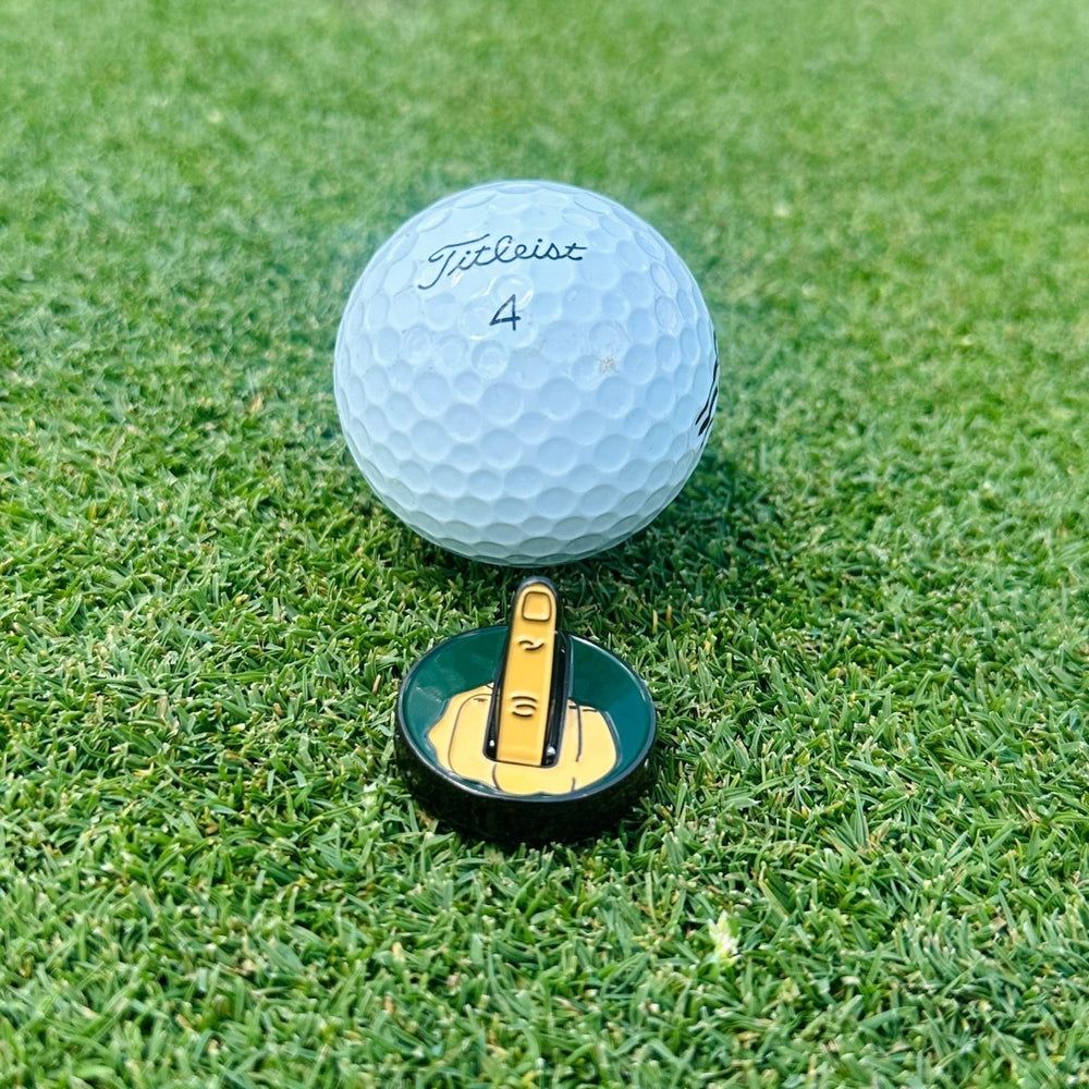 Funny Golf Ball Marker with Hat Clip – Durable and Magnetic - Groovy Golfer