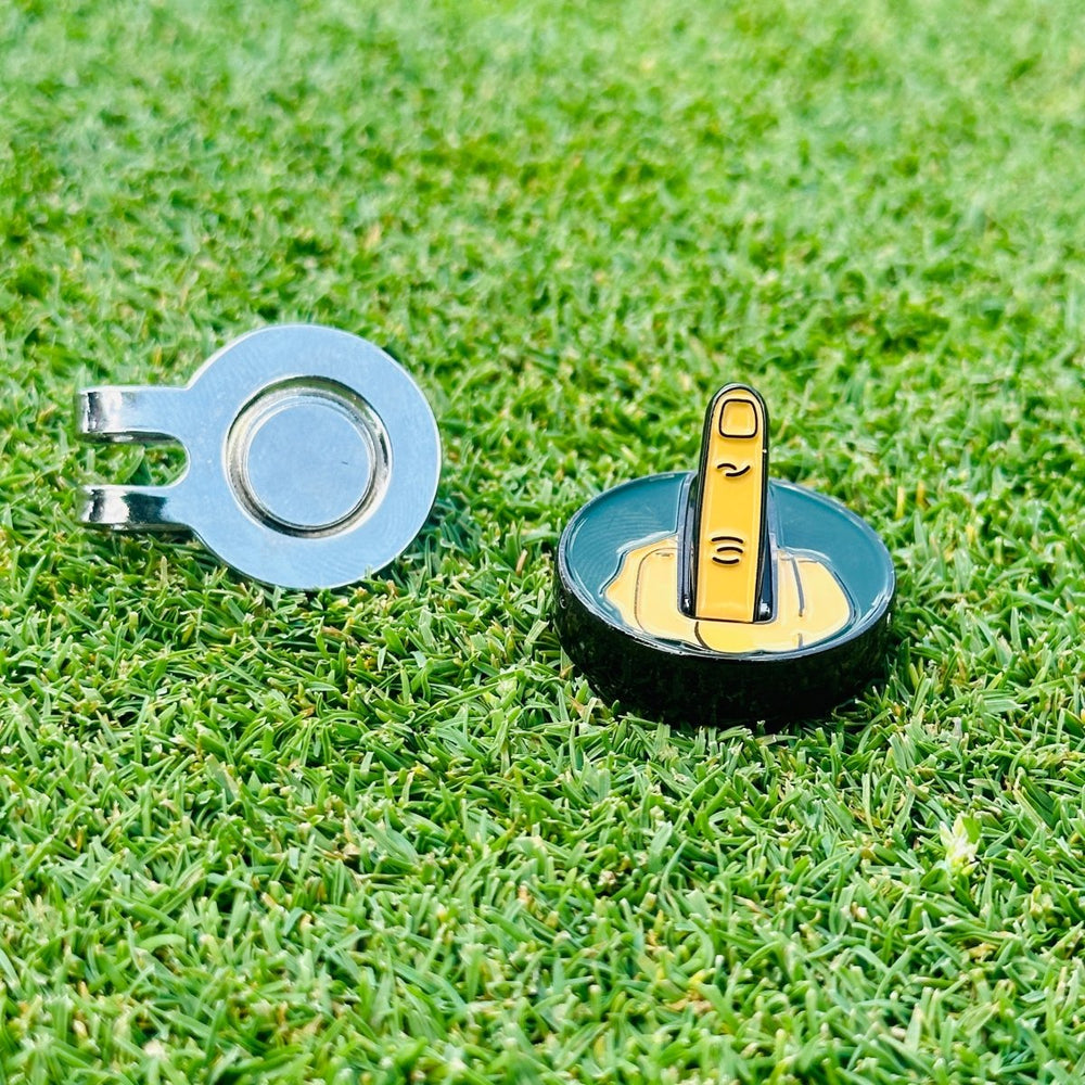 Funny Golf Ball Marker with Hat Clip – Durable and Magnetic - Groovy Golfer