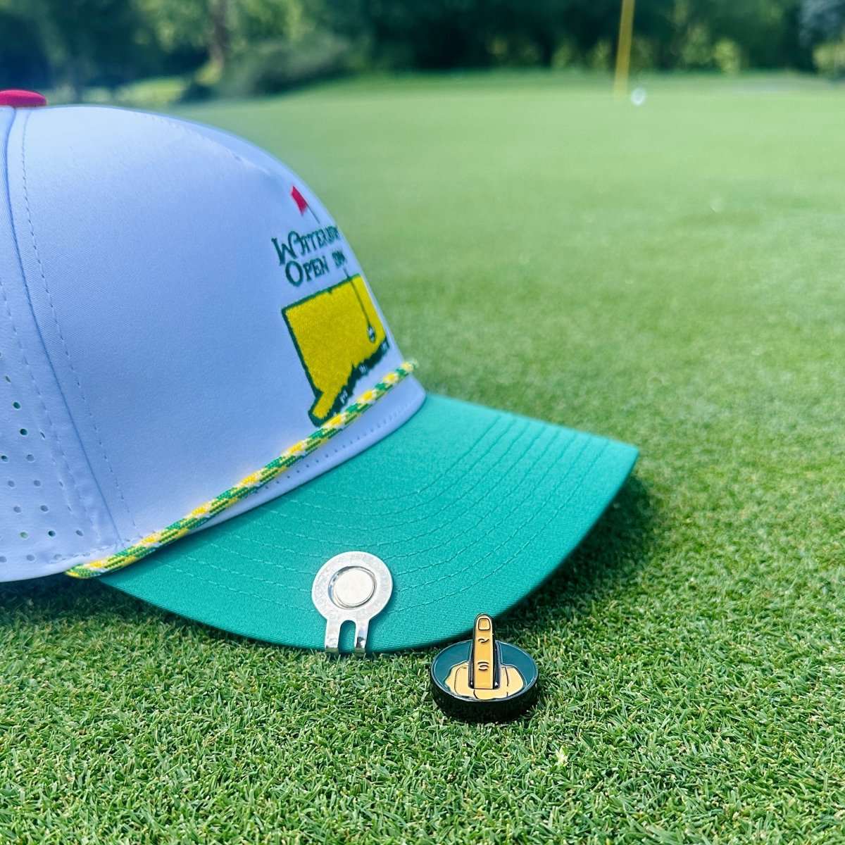 Funny Golf Ball Marker with Hat Clip – Durable and Magnetic - Groovy Golfer