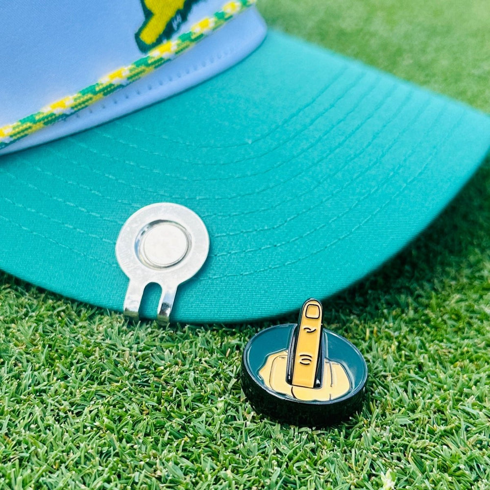 Funny Golf Ball Marker with Hat Clip – Durable and Magnetic - Groovy Golfer