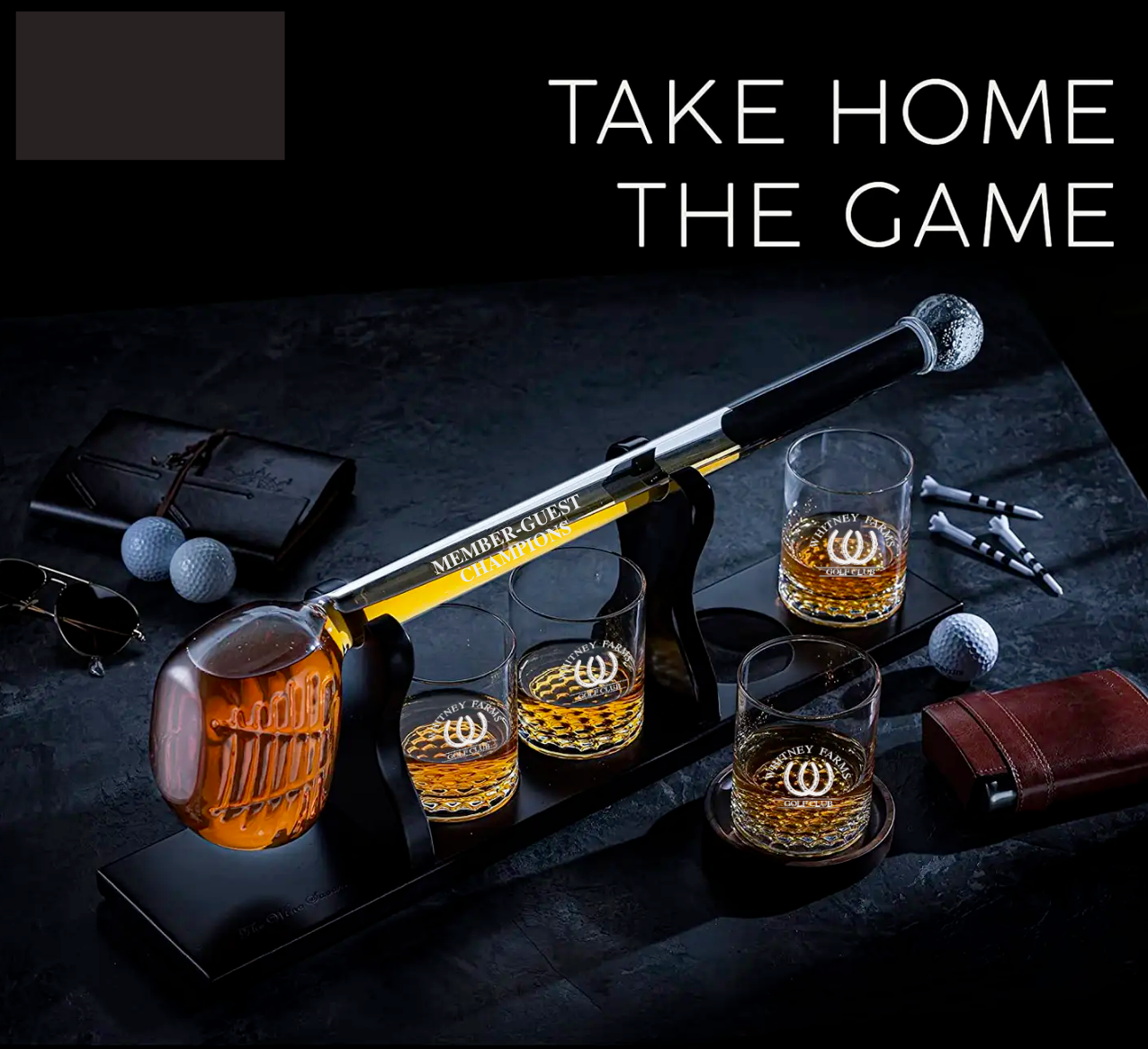 Golf Tournament Golf Club Decanter Set - Groovy Golfer