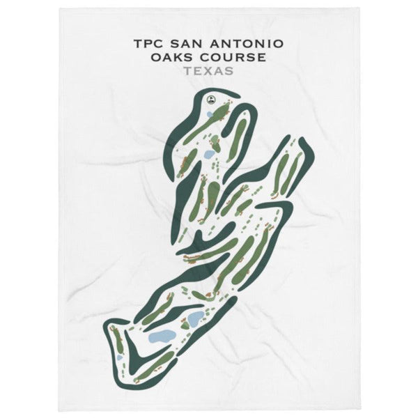 TPC San Antonio Oaks Course, Texas - Printed Golf Courses - Groovy Golfer