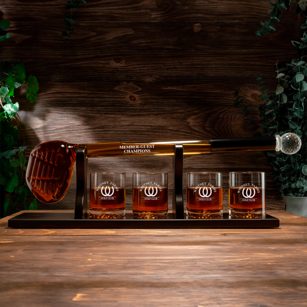 Golf Tournament Golf Club Decanter Set - Groovy Golfer