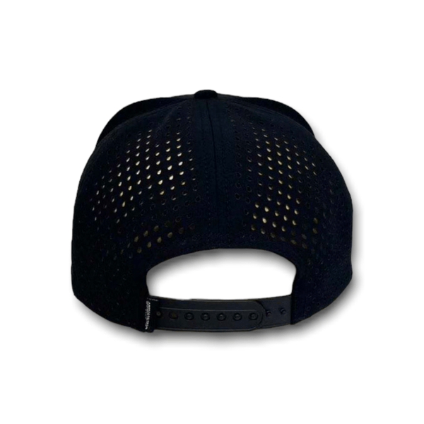 Black Snowman Snapback / Performance Golf Hat - Groovy Golfer