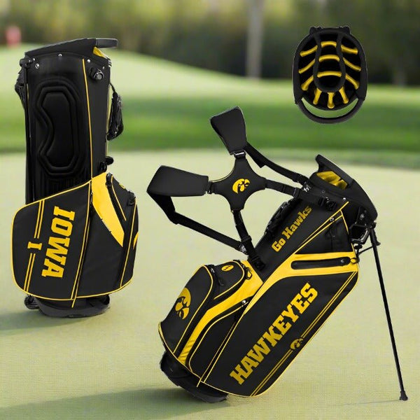 Iowa Hawkeyes Caddie Golf Bag - Groovy Golfer