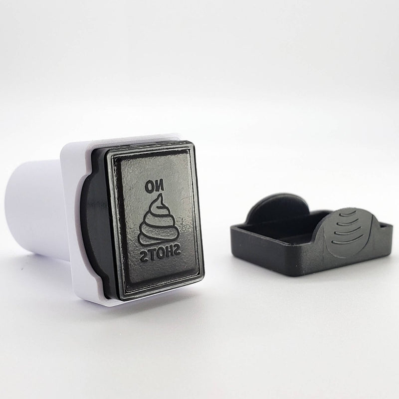 Funny Poop Emoji Golf Ball Stamp for Instant ID - Groovy Golfer