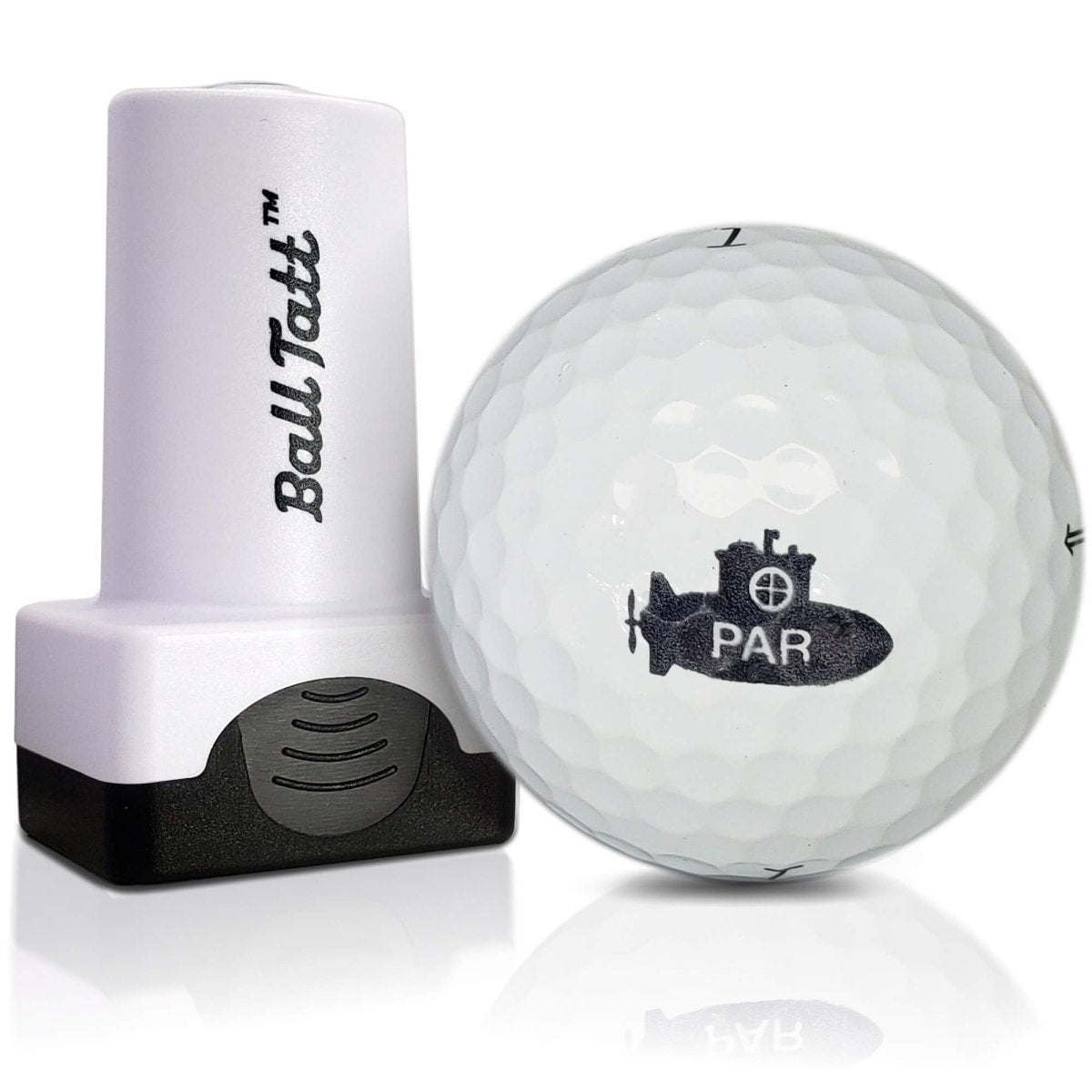Funny Sub Par Golf Ball Stamp for Easy Identification - Groovy Golfer