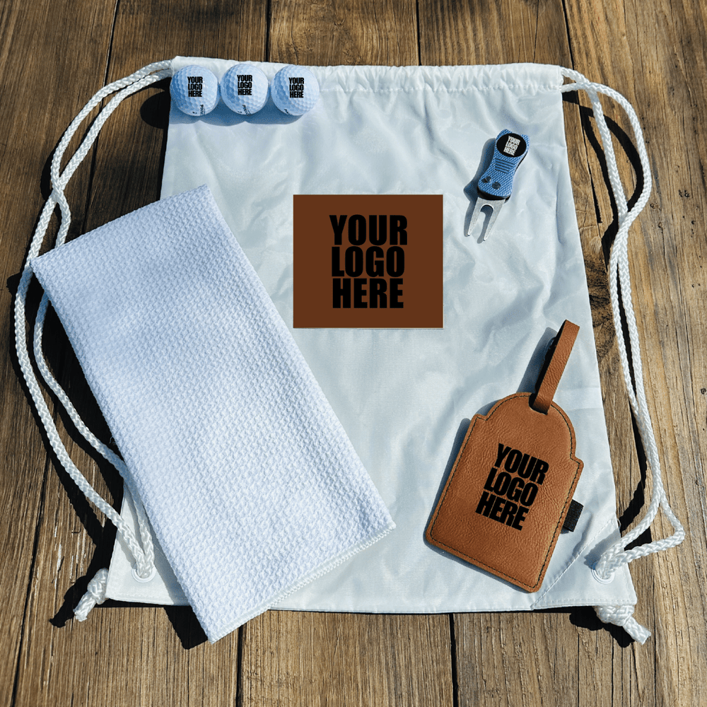 Personalized Golf Tournament Swag Bag with Custom Accessories - Groovy ...